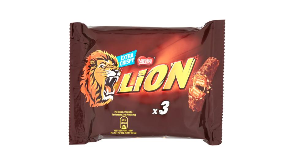 NESTLÉ LION Snack con wafer toffee e cereali ricoperti di cioccolato al ...