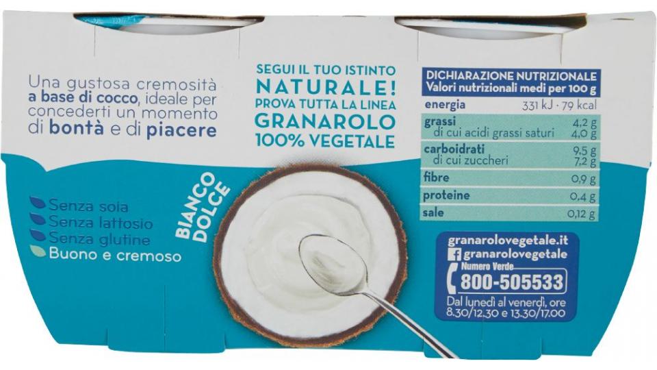 Granarolo fatto con il cocco al gusto bianco dolce | Yogurt e dessert ...